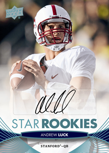 Brag Photo: Andrew Luck Trade Cards from 2012 Upper Deck Football ...