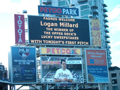 Logan Millard Throws Out the First Pitch! - Upper Deck