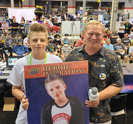 Upper Deck Honors Brody the Kid with a Heroic Inspirations Card at the ...