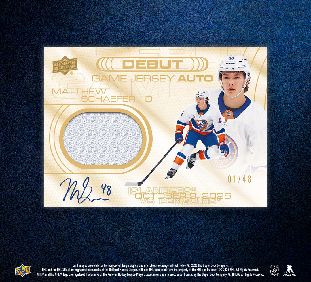 Upper Deck Debut Game Jersey Program - Upper Deck